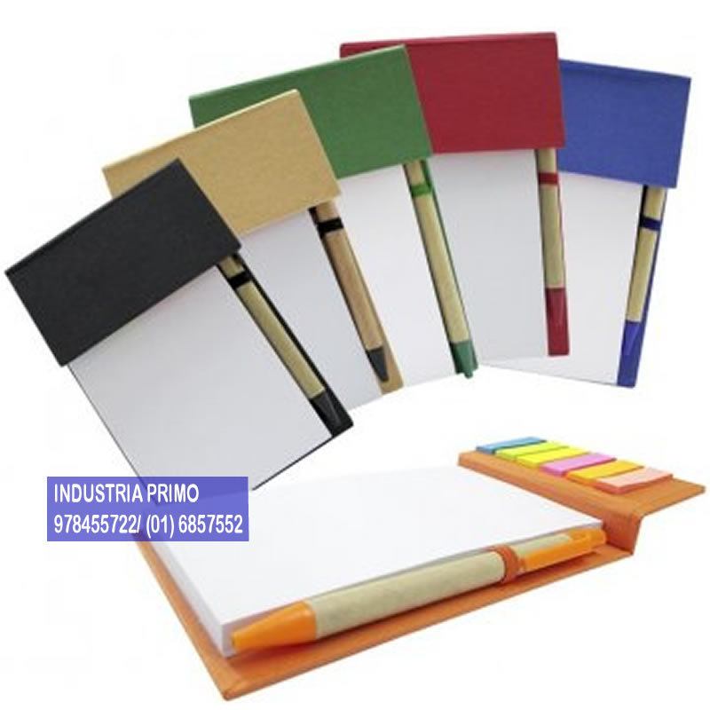 LIBRETA ECOLÓGICA CON POST-IT 2 | Objetos publicitarios